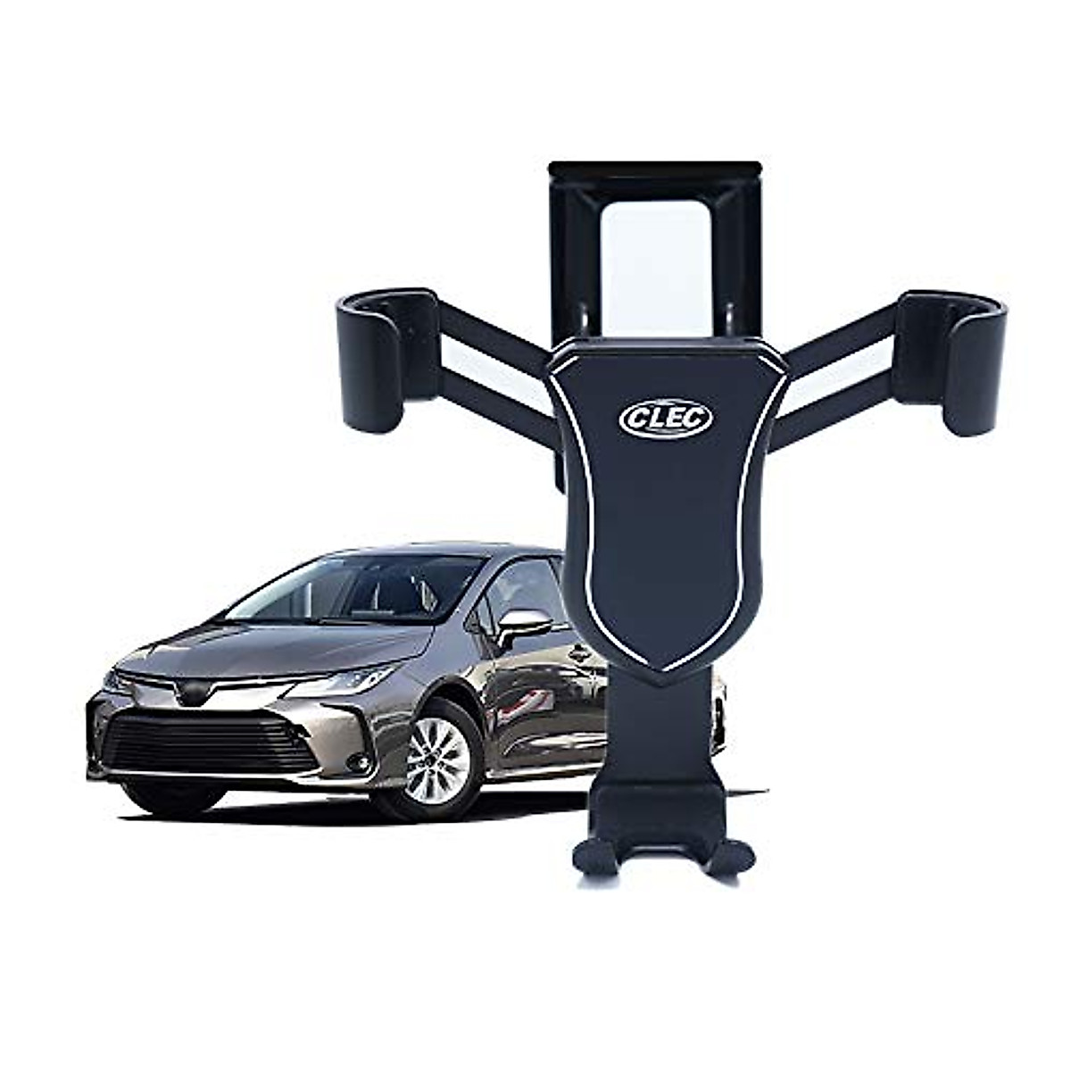 Beerte Car Phone Holder fit for Toyota Corolla 2020-2023,Corolla Cross 2022-2023,360 °Rotation Adjustable Car Air Vent,Auto Dashboard Cell Phone Mount fit for Any inches Mobile Phone (Alloy-Black)