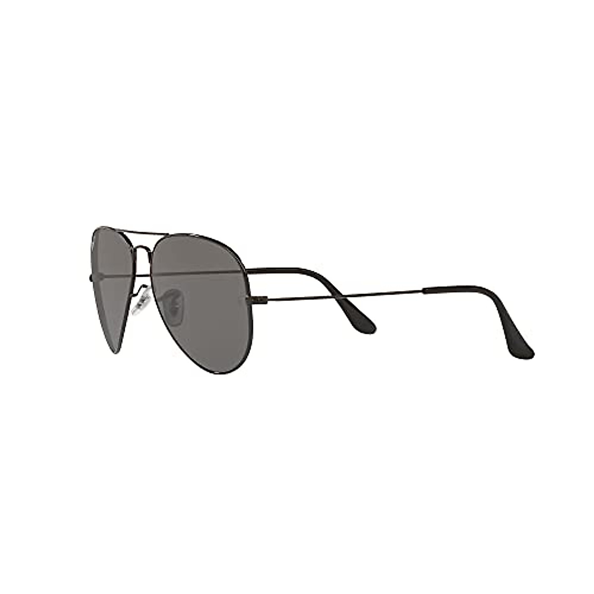 Ray-Ban RB3025 Classic Aviator Sunglasses, Black/Polarized Black, 58 mm