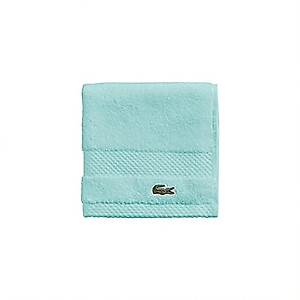 Lacoste Heritage Supima Cotton Wash Cloth, Mint, 13" x 13"