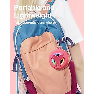 EBODA Bluetooth Shower Speaker, Waterproof Portable Wireless Speakers with Light, IP67 Floating, 2000mAh, Small Portable Speaker for Kayak, Beach, Pool Accessories, Gifts for Girls