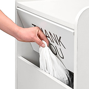 Global Industrial Wooden Waste Receptacle with Tray Top, 36 Gallon, Gray