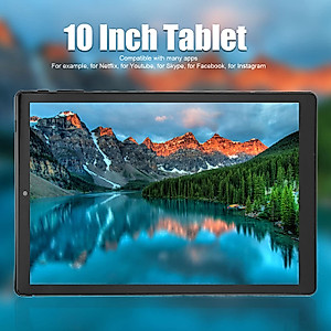 Hilitand 10in Tablet for, 3GB RAM 64GB ROM, 5G Dual Frequency WiFi, Front 5MP Rear 8MP Camera, 3G Tablet PC Support Gravity Sensor, GPS, Memory Expansion