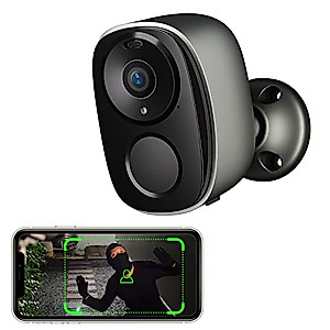 Security Cameras Wireless Outdoor, 2K Battery Powered Camera for Home Security with IP65, SD/ Free Cloud Storage, No Monthly Fee, AI Motion Detection, Color Night Vision, 2-Way Audio (BW4-G-4Pack)
