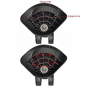 Zyyini 2pcs Luggage Suitcase Universal Wheels, Luggage Swivel Wheel Replacement, Poly Urethane Durable 360 Degree Rotation Wheels, Travel Suitcase Wheels With Screws For Ordinary Luggage Box