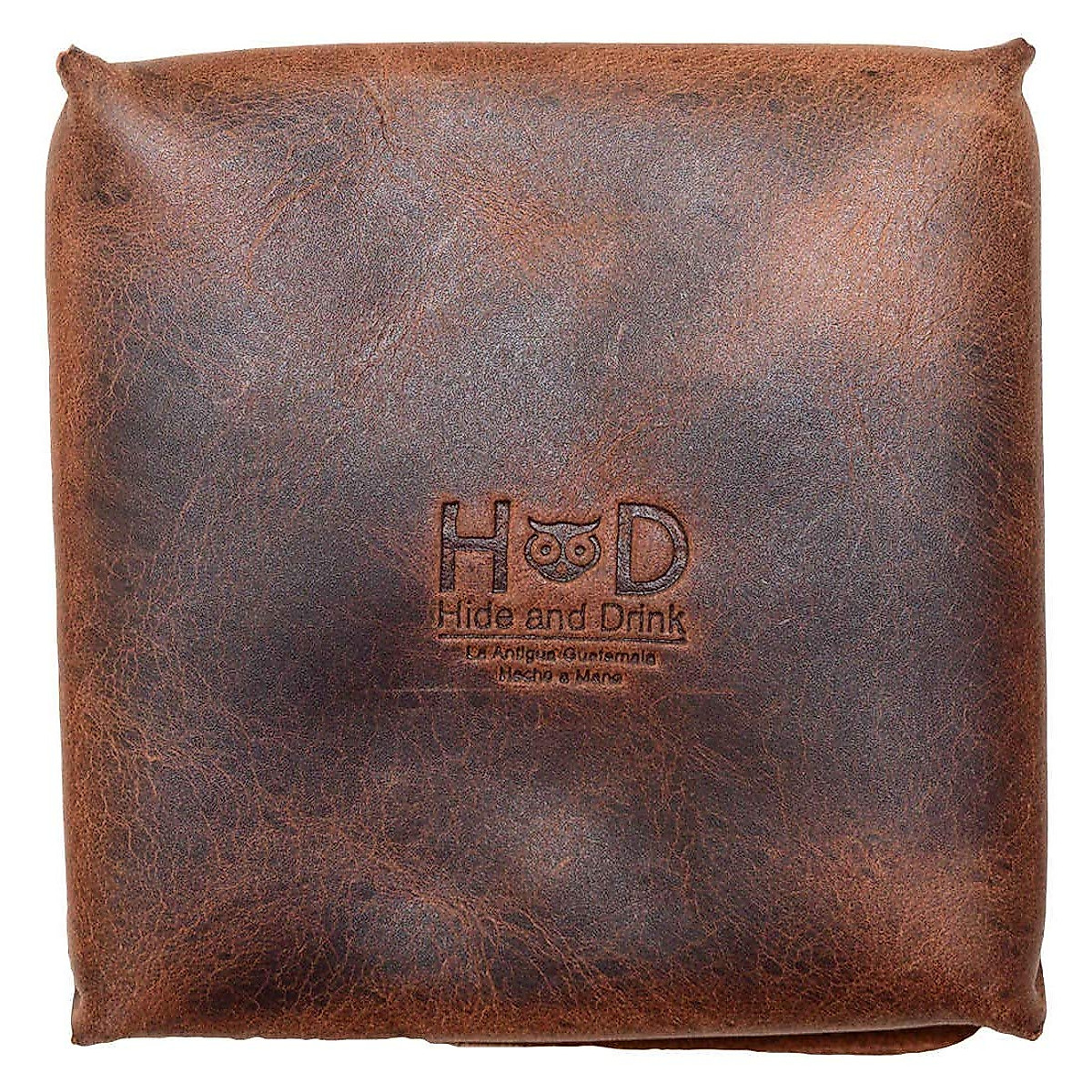 Hide & Drink, Jewelry Pouch, Mini Travel Size Box, Rings & Precious Articles Storage Organizer, Groom & Bridesmaid Wedding Gifts, Full Grain Leather, Handmade, Bourbon Brown