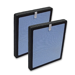 PUREBURG Replacement Filters Compatible with YIOU R1 P1802 Air Purifier & Elechomes P1801 Air Purifier,2-Pack H13 True HEPA + Activated Carbon 2-in-1