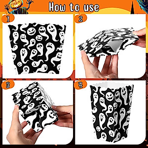 Roshtia 24 Pcs Halloween Theme Party Popcorn Favor Boxes in 6 Designs Trick or Treating Snack Treat Box Candy Cookie Container Event Party Favor Supplies, Halloween Snacks (Figure)