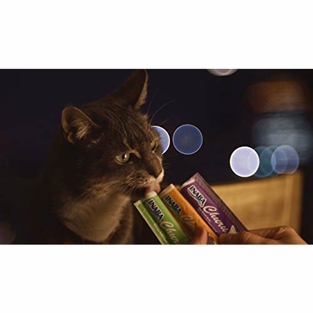 INABA Churu Lickable Purée Natural Cat Treats (Chicken with Cheese Recipe, 4 Tubes)