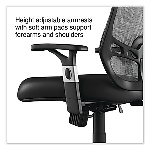 Alera ALELH42B14 Linhope Chair Supports Up to 275 lbs. - Black