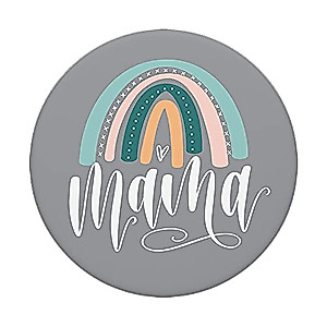 Mama with Rainbow & Heart JLZ069 PopSockets Swappable PopGrip