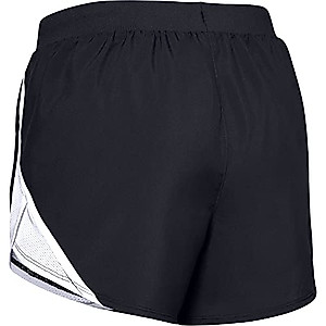 Under Armour womens Fly By 2.0 Running Shorts , Black (002)/White , X-Small