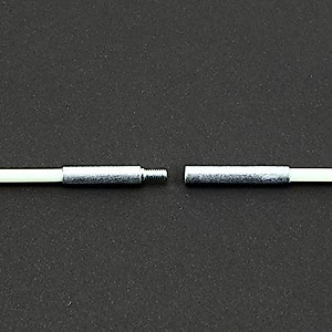 Klein Tools 56415 Mid-Flex Glow Rod Set, Fish Rod with Splinter Guard Coating and Stainless Steel Connectors, Bullet Nose and Hook Attachments, 15-Foot