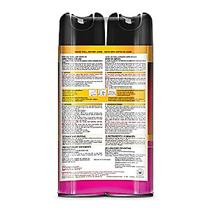 Hot Shot Ant, Roach And Spider Killer 2-17.5 Ounce Aerosol Cans, Fresh Floral Scent, Twin Pack