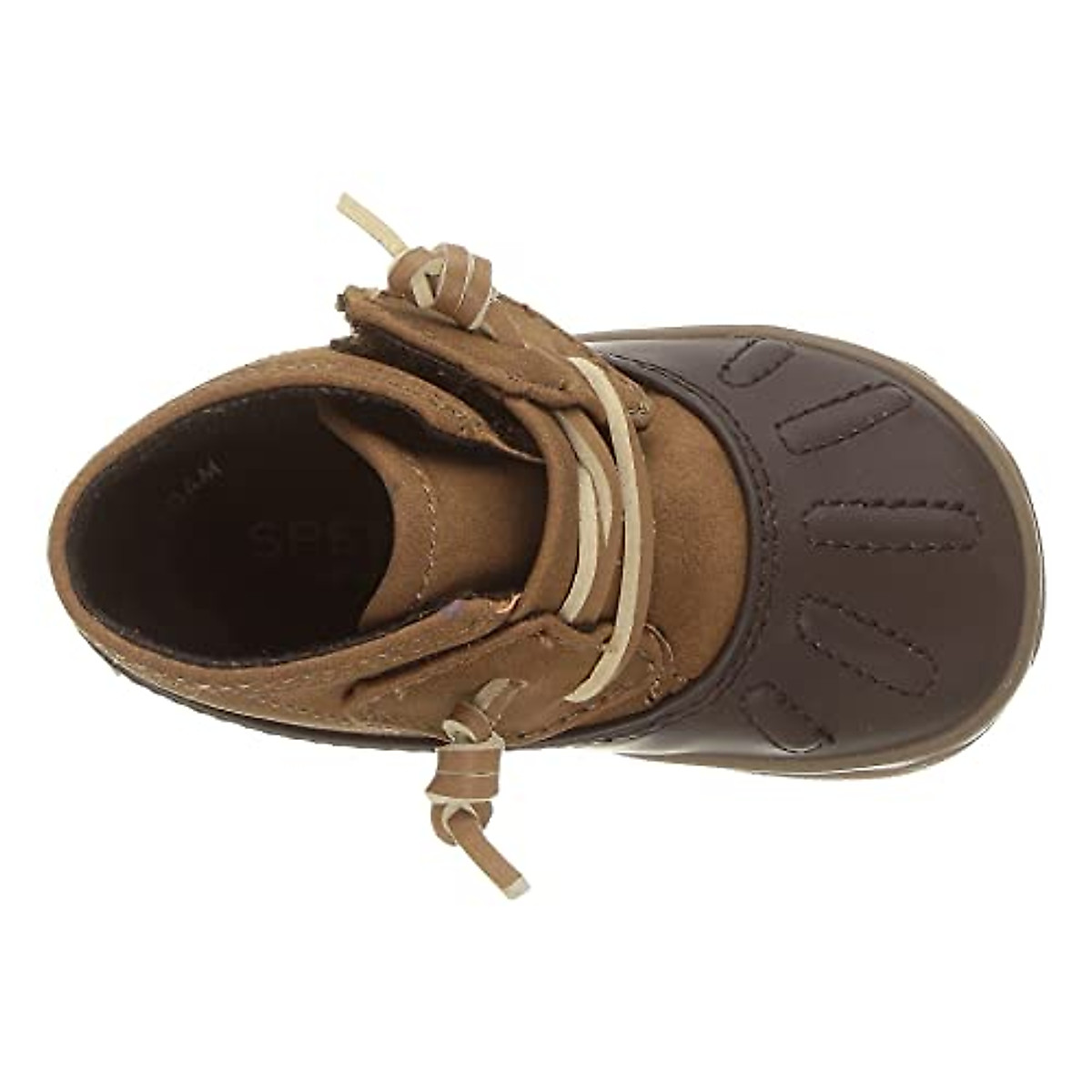 Sperry Kids Footwear Baby Icestrom Crib Boot, Tan/Brown, 4 US Unisex Infant