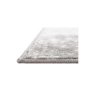 Unique Loom Sofia Collection Area Rug - Grand (10' x 14' 1" Rectangle, Light Gray/Ivory)