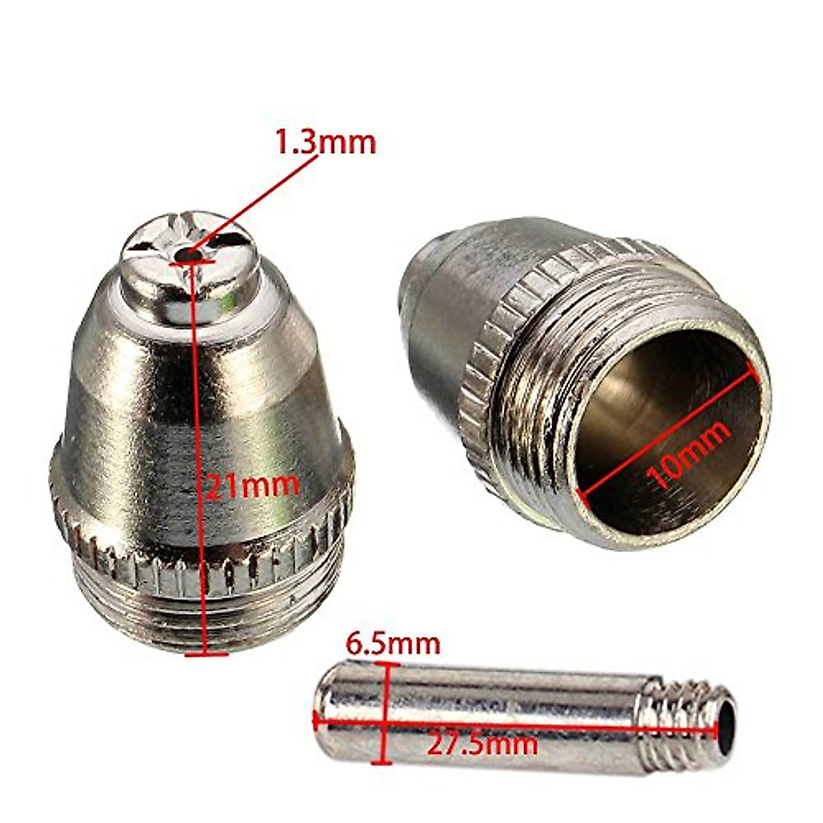 Marketty SG-55 AG-60 WSD-60 Plasma Cutter Torch Consumables Kit Nozzles Consumables Kit Tips 40/50 / 60 Amp,Electrode Nozzles for AG-60/SG55/WSD60,30 PCS