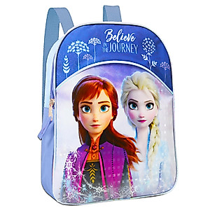 Disney Frozen Elsa Backpack ~ Deluxe 11" Frozen Mini Backpack, Frozen 2 Stickers