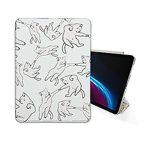 Renaissance Creation of Adam Cats case Compatible with iPad Mini Air Pro 7.9 8.3 9.7 10.2 10.9 11 12.9 inch Pattern Cover New 2022 2021 Trifold Stand 3 4 5 6 7 8 9 Generation 427 (10.9" Air 4)