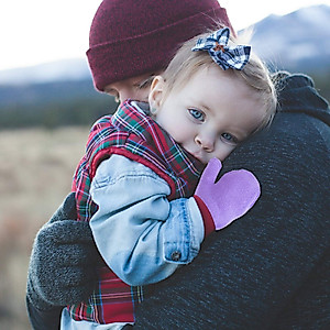 MENOLY 15 Pairs Kids Toddlers Magic Stretch Mittens Solid Color Winter Warm Kids Knit Gloves for Boys and Girls