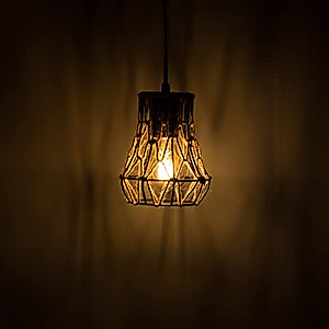 Osasy rattan lampshades Handwoven modern Rattan Lamp Shade, Handmade Wicker Lamp Shade for Table Lamp, Pendant Light, Floor Lamp