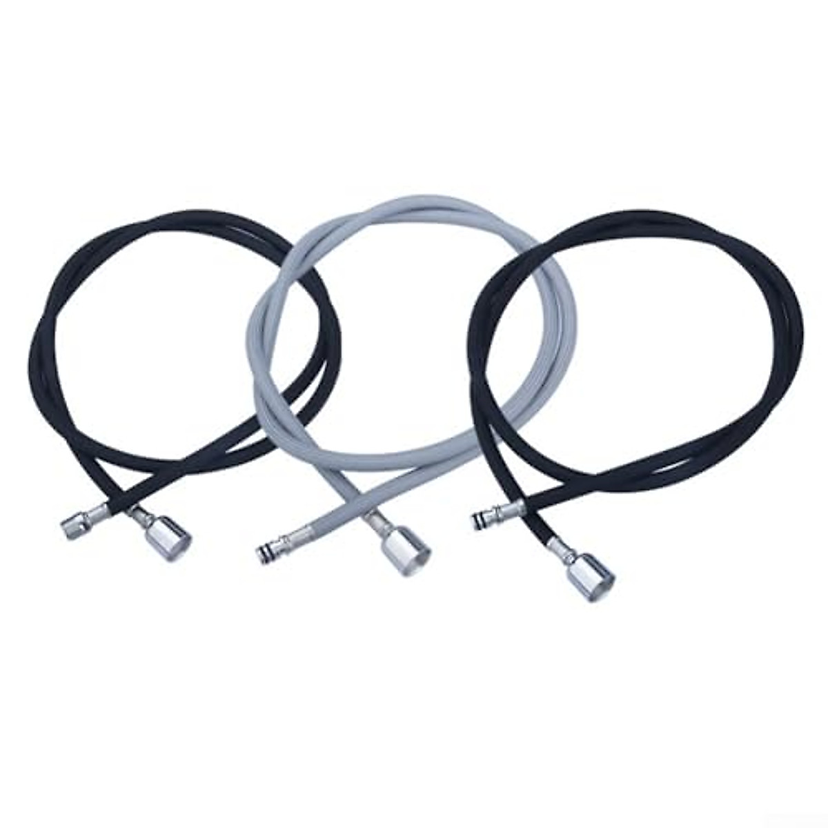 1.5m Pull Down Kitchen Faucet Hose Replacement, Flexible Pull Down Faucet Sprayer Hose Pull Out Faucet Hose Replacement With Quick Connect, 59-inch For Pluggable Nylon Hose(Snap-Gray)