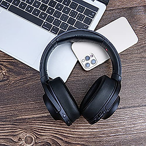 SOULWIT Ear Pads Cushions Replacement, Earpads Compatible with Sony WH-H900N (h.Ear on 2 Wireless) & MDR 100ABN (h.Ear on Wireless) Noise Canceling Over-Ear Headphones - Black