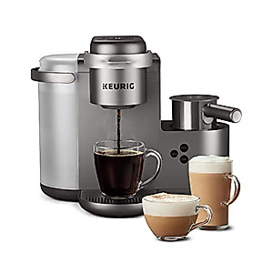Keurig K-Cafe Special Edition Single Serve K-Cup Pod Coffee, Latte and Cappuccino Maker, Comes with Dishwasher Safe Milk Frother, Shot Capability, Nickel