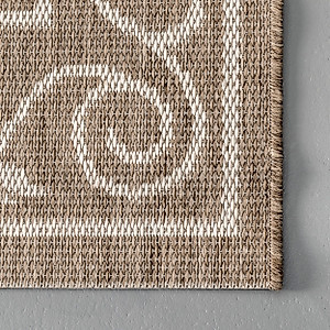 nuLOOM Kathleen Traditional Indoor/Outdoor Area Rug, 4x6, Beige