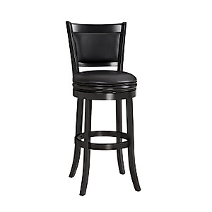 Ball & Cast Swivel Pub Height Barstool 29 Inch Seat Height Black Set of 1