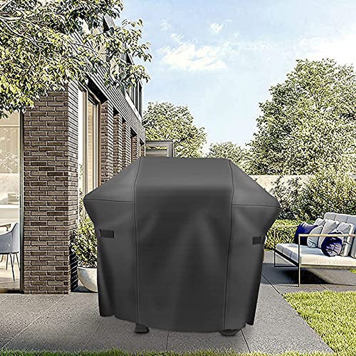 vchin 48 Inch Grill Cover, Fits for Weber Char-Broil Nexgrill Brinkmann and All Popular Brand Grills . Heavy Duty Waterproof Windproof BBQ Cover.