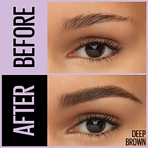 Maybelline New York Maybelline Express Brow 2-in-1 Pencil and Powder, Deep Brown, 0.02 Fl. Ounce, 260 Deep Brown, 0.02 fluid_ounces (Pack of 2)