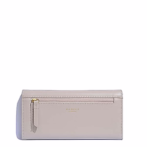 RADLEY London Womens Heritage Large Flapover Leather Wallet, LARGE, DOVE GREY