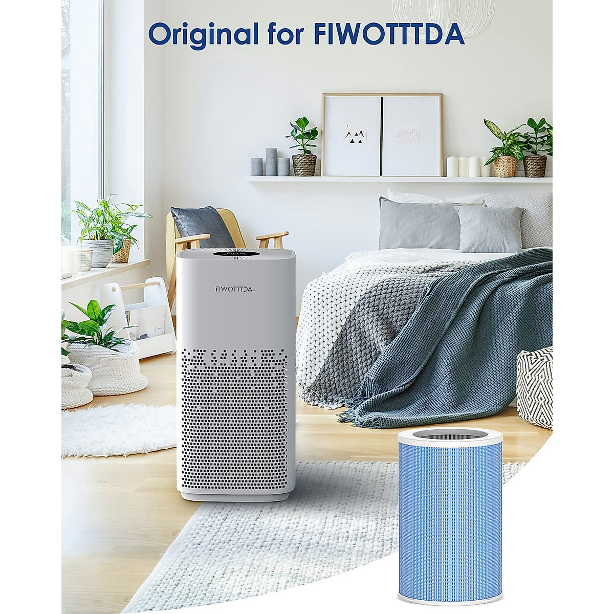FIWOTTTDA Air Purifier Replacement Filter, 4-in-1 True HEPA for Air Purify Breathe Nature 1