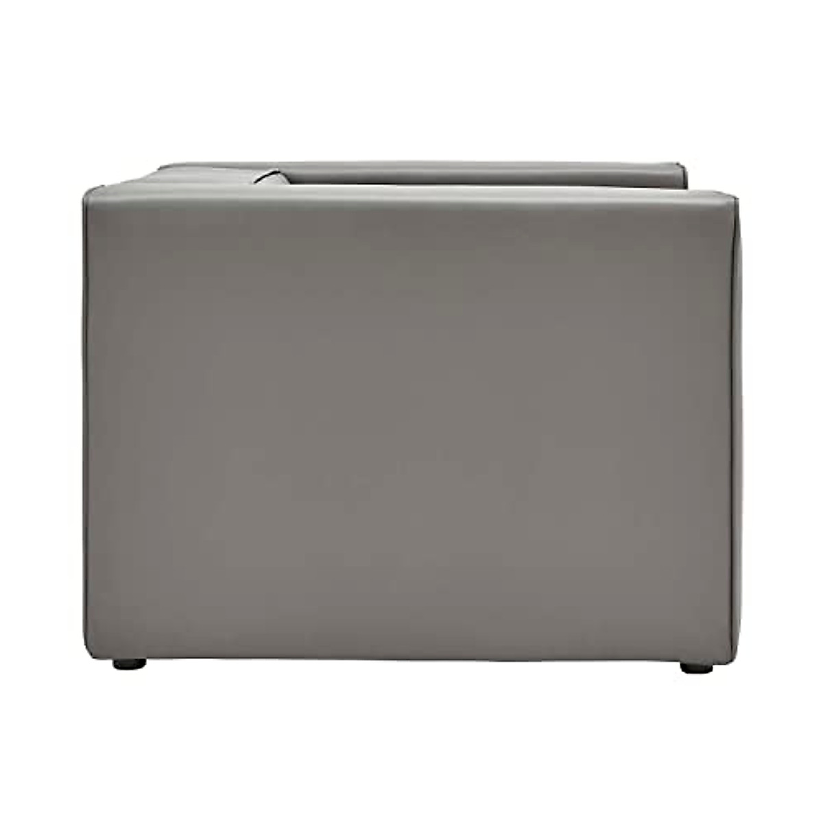 Modway Mingle Vegan Leather Lounge Armchair, Gray