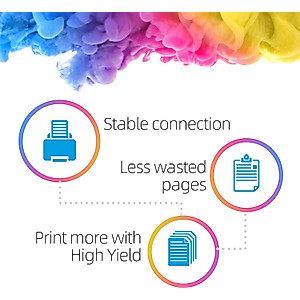 Pitooler for HP67 Ink Cartridges, for HP 67/67XL Ink Cartridges Black/Color Combo Pack Compatible for HP Envy 6055e 6000 Pro 6400 Ink Cartridges, DeskJet 2700 2755e 4155e 4100 2700e 4100e 4155 Printer