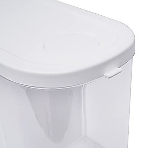 5-Grid Rice Dispenser, Dry Food Grain Dispense Wall Mounted Rice Container Kitchen Rice Storage Box Rice and Grain Storage Container Pantry Organization and Storage Suitable for Rice, Millet