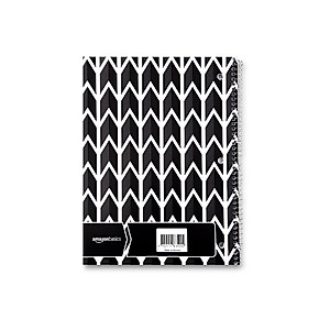 Amazon Basics College Ruled Wirebound Spiral Notebook, 70-Sheet - 5-Pack, Assorted Solid Colors