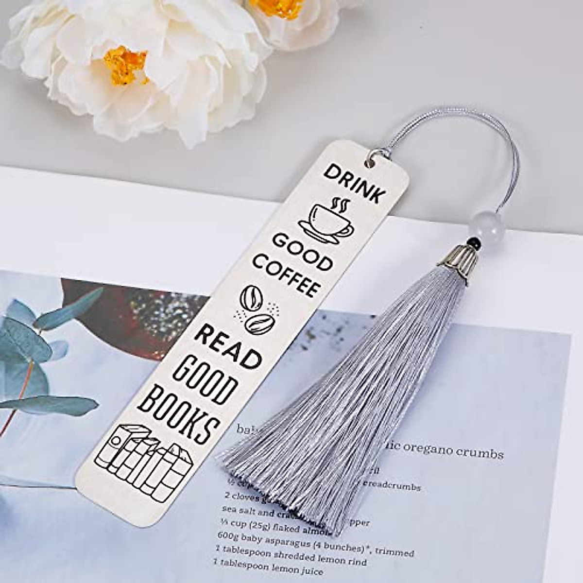 Book Lovers Gifts Bookmark for Women Men Coffee & Books Bookmarks for Book Coffee Lovers Women Birthday Retirement Gifts Bookmarks for Coworker Friends Bookworm Reader Gifts for Teacher Daughter