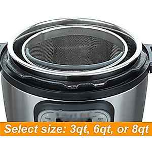 The Original Hatrigo Steamer Basket for Pressure Cooker Accessories 6qt [3qt 8qt avail] Compatible with Instant Pot Accessories 6 qt, Ninja Foodi, Other Pressure Cookers, Silicone Handle, IP 6 Quart