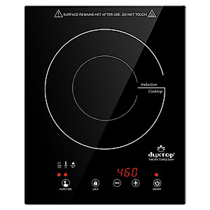 Duxtop Built-in Induction Cooktop, Portable Countertop Burner, Sensor Touch Induction Burner, 170-Minute Timer, Safety Lock, 1800W BT-200T1/8600BI