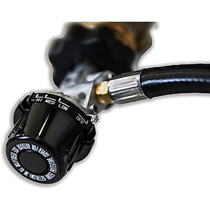 Avenger FBDTP360 Tank Top Outdoor Heater for Use with Propane Gas Tanks for Camping, Patios, and More, 360-Degree Burner, 42,000 BTU, Silver