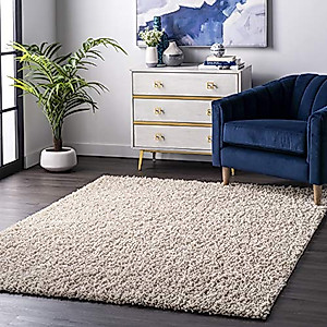 nuLOOM Belleza Shag Area Rug, 3' x 5', Beige