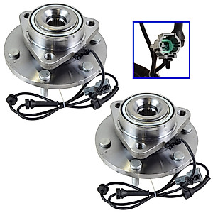 TRQ Front Wheel Hubs & Bearings Pair Set for Nissan Armada Titan Pathfinder QX56