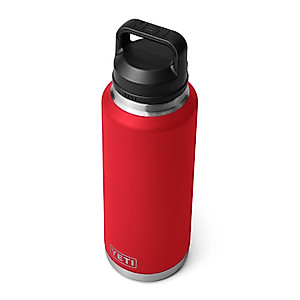 YETI Rambler 46 oz Bottle, Vacuum Insulated, Stainless Steel with Chug Cap, Rescue Red