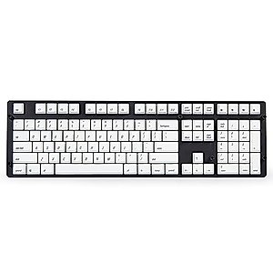 Merdia PBT Keycaps 108 Keys Cherry Profile Keycap Set for Mechanical Keyboard 61/87/104/108 MX Switches White Color