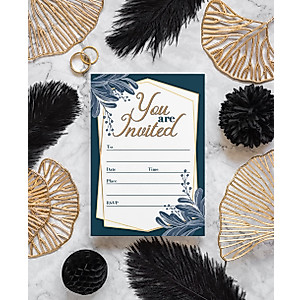 Stonehouse Collection | You Are Invited Formal Fill-in Party Invitations With Envelopes | 25 Invites & Envelopes | Wedding, Baby Shower, Rehearsal Dinner, Birthday Party (Formal Your Invited)
