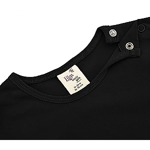Lilax Baby Girls' Basic Long Sleeve Round Neck T-Shirt 18-24 Months Black