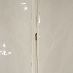 Household Essentials 311332 Hanging Wardrobe Garment Storage Bag | Natural Canvas