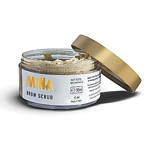 MINA Brow Scrub | For Long-Lasting Henna Or Tint | Natural Extracts Gently Exfoliate The Skin | Prepare The Area For Henna Or Tint 50ml