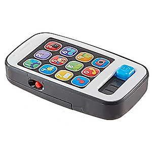 Fisher-Price Baby Learning Toy, Laugh & Learn Smart Phone, Electronic Toy with Lights and Music for Babies and Toddlers, Gray